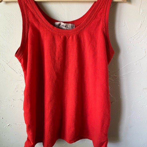 Tops | Cherry Red Tank Top Cotton | Poshmark